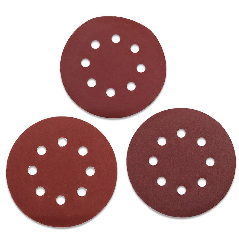 50pcs 5 Inch 125mm 8 Hole 40-3000 Grit Round Shape... – Vicedeal