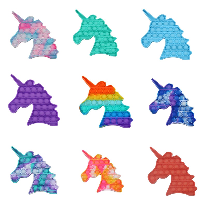 Fidget Toys Unicorn Rainbow Anime Bubble Sensory T... – Vicedeal