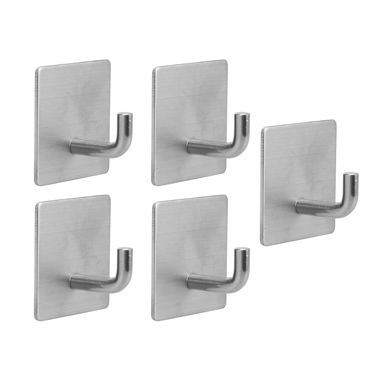 5Pcs Stainless Steel Hooks Strong Adhesive Mirror ... – Grandado