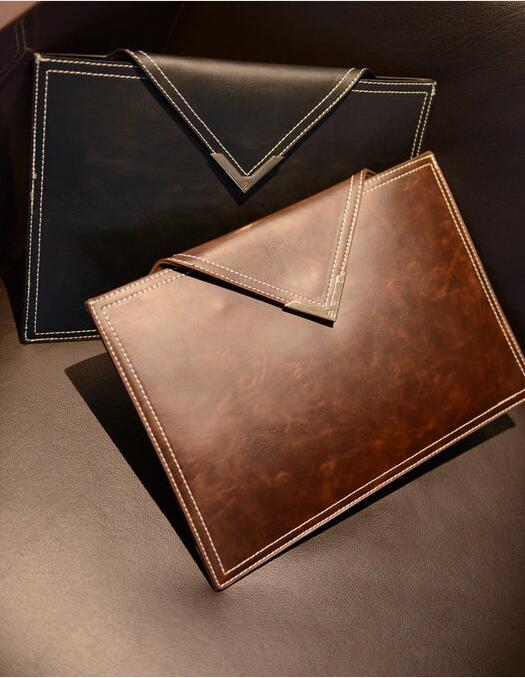 The envelope bag clutch bag retro document bag bri... – Vicedeal