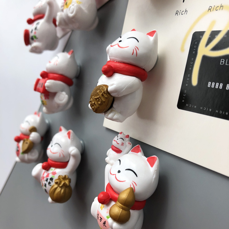 8 Pcs Fridge Magnet paste series Lucky Cat magneti... – Vicedeal