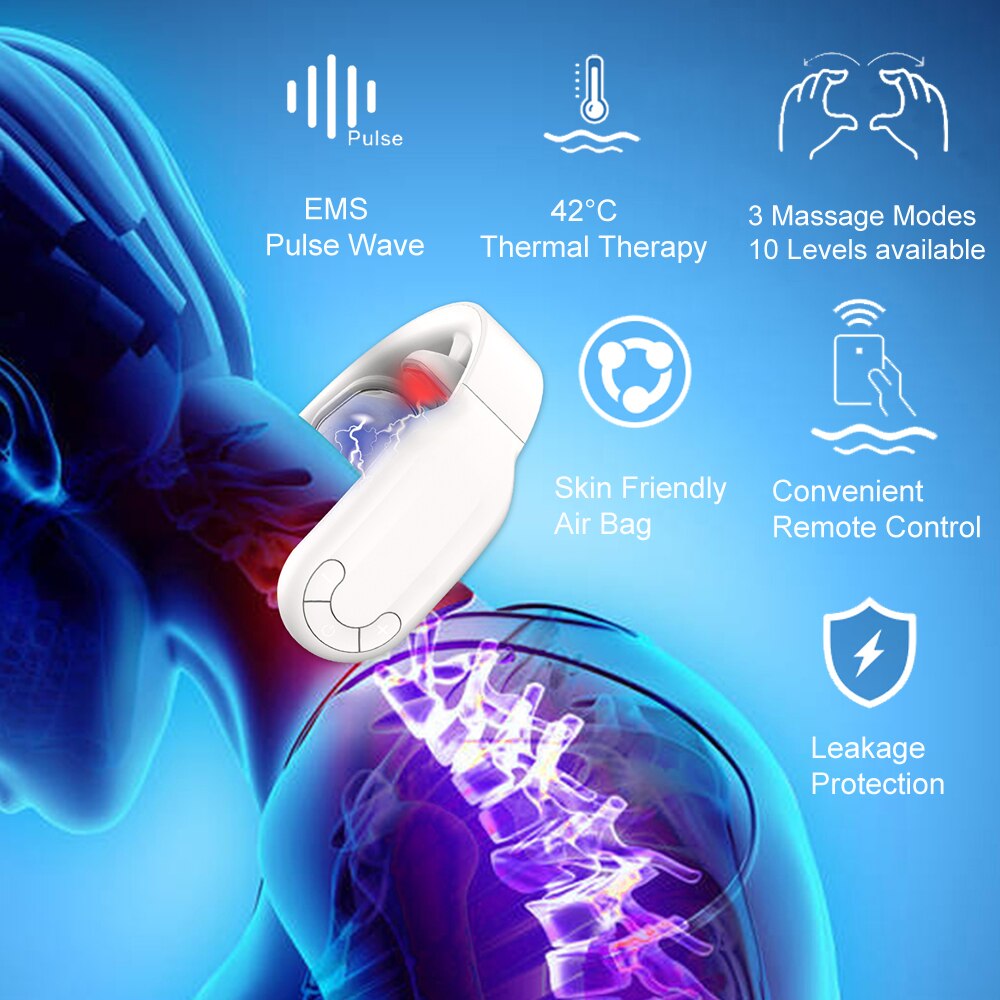EMS Neck Massager Health Care Electric Neck Arm Le... – Vicedeal