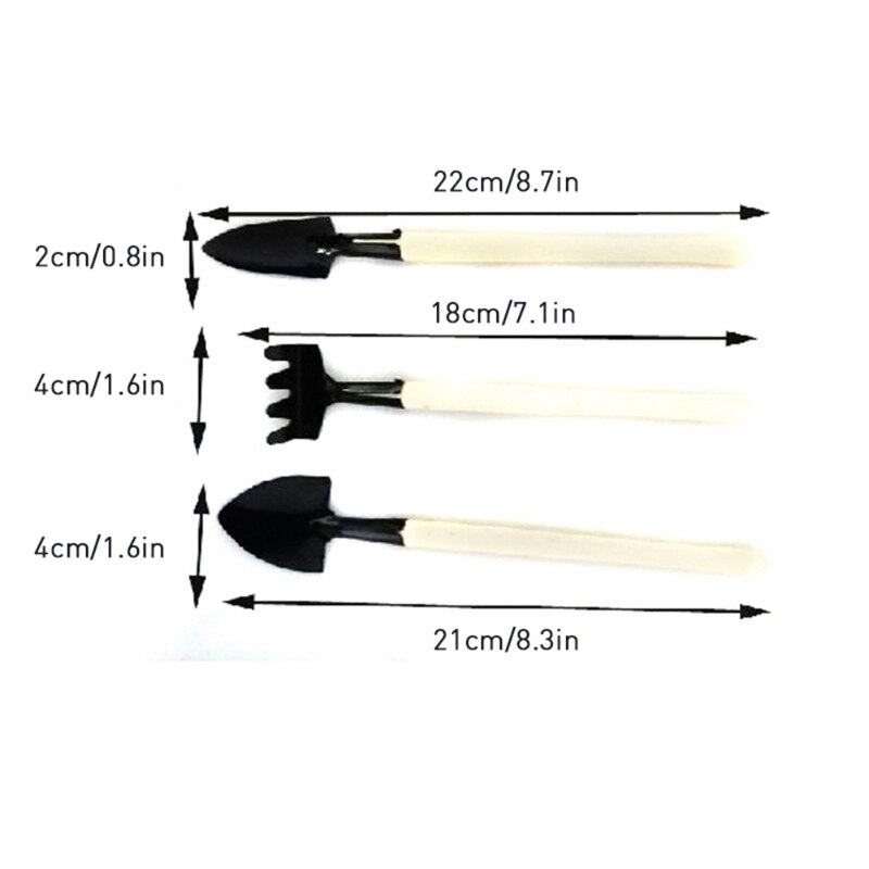 3 PCS Garden Tools Small Tridentate Shovel Rake Sp... – Vicedeal