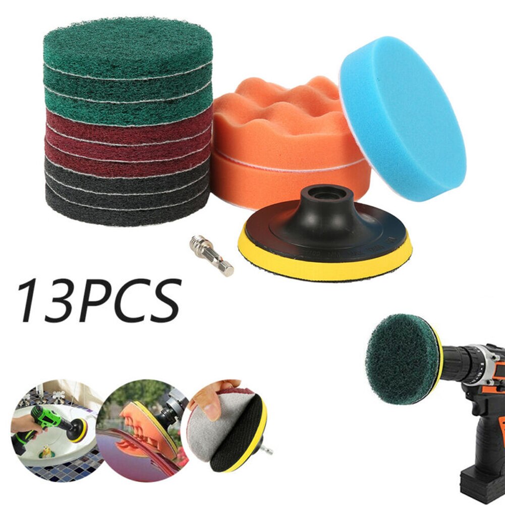 Power Scrub Pad Polijsten Spons Set 4 Inch 13 Stks... – Vicedeal