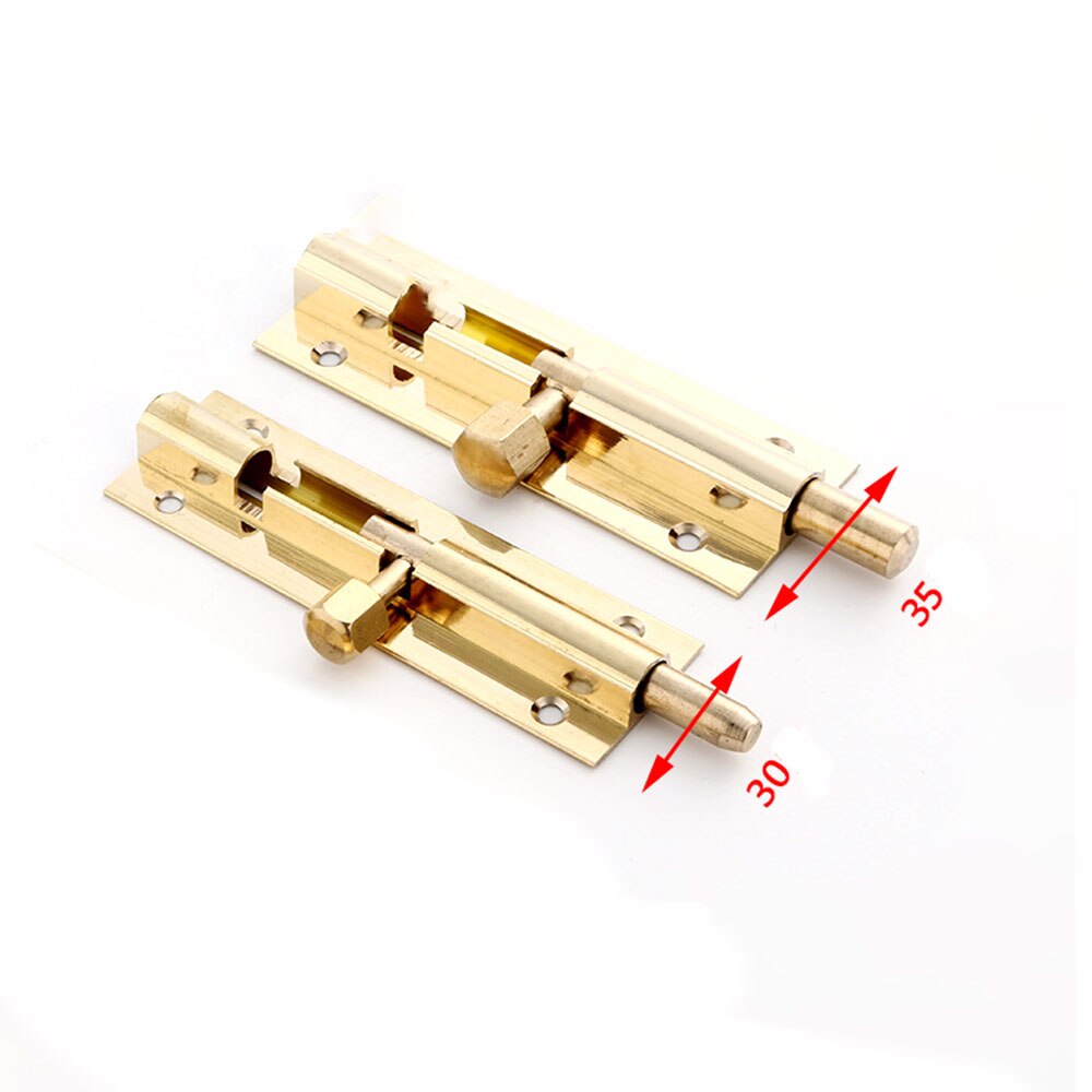 4/6/8 inch Long Brass Door Slide Bolts Latch Lock ... – Grandado