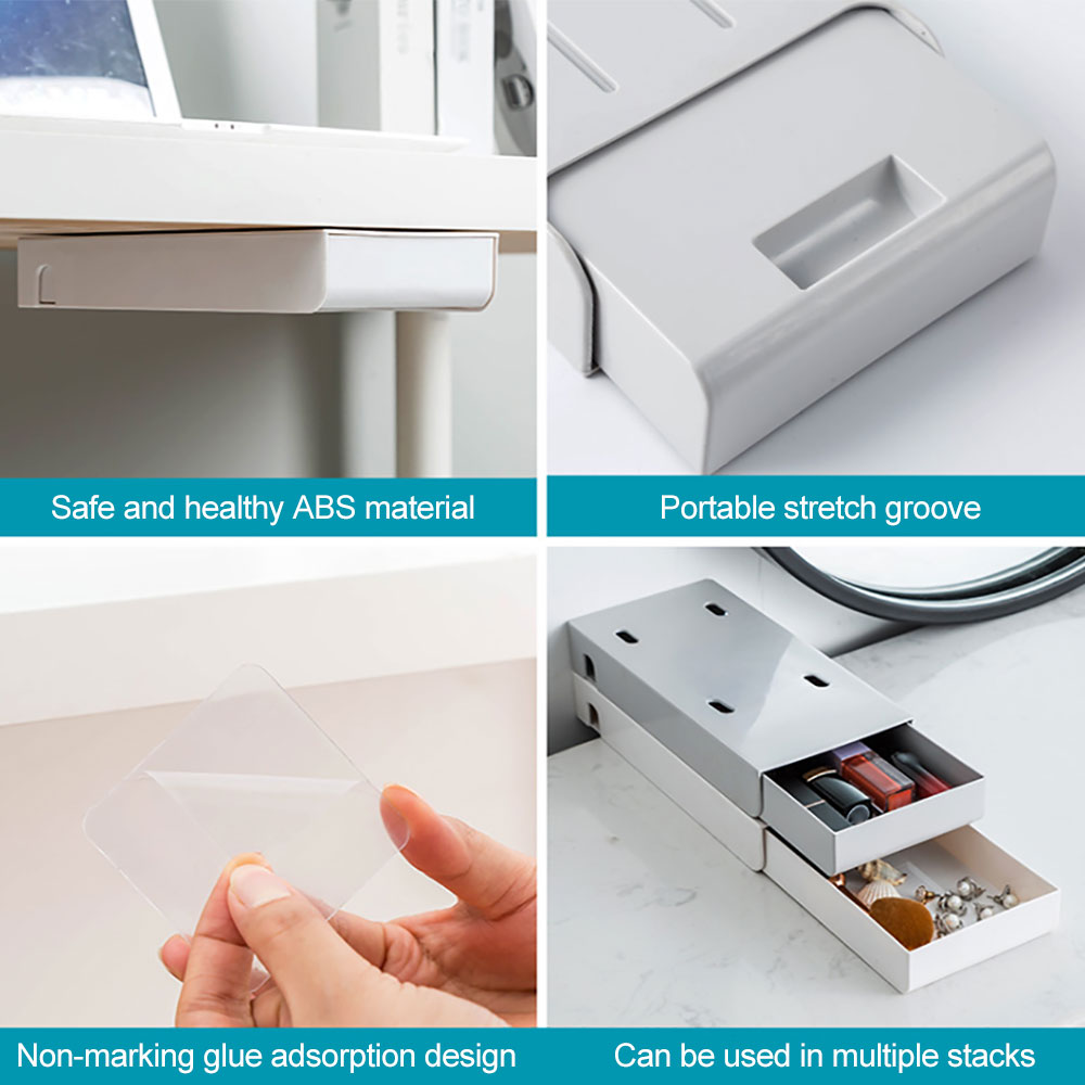 Self Stick Student Pencil Pens Tray Desk Storage O... – Vicedeal