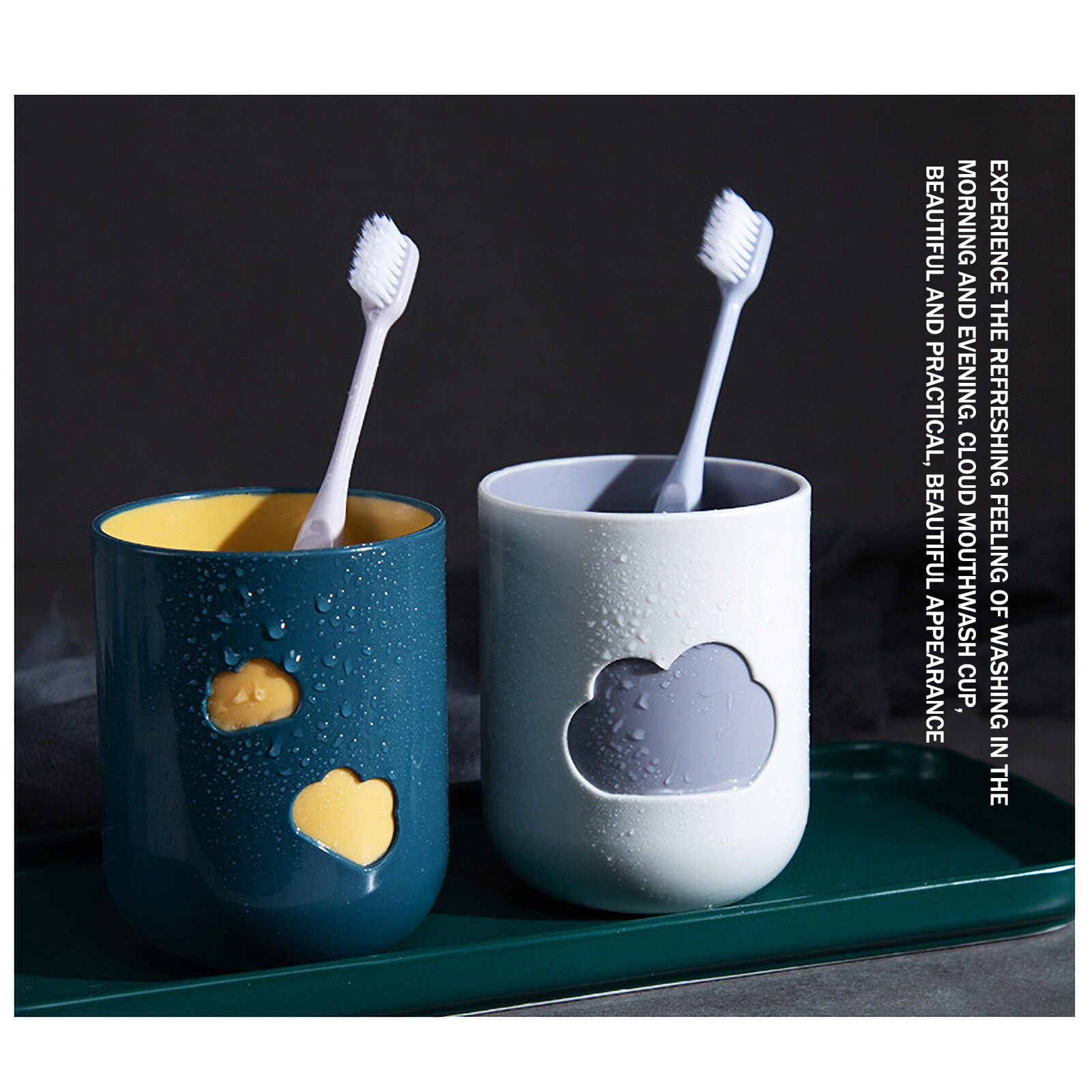 25 # Cloud Gorgelen Cup Liefhebbers Tandenborstel ... – Vicedeal