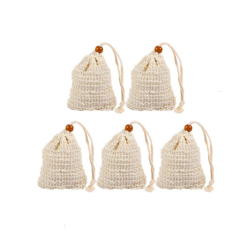 Natuurlijke Sisal Zeep Tas Exfoliërende Zeep Saver... – Vicedeal