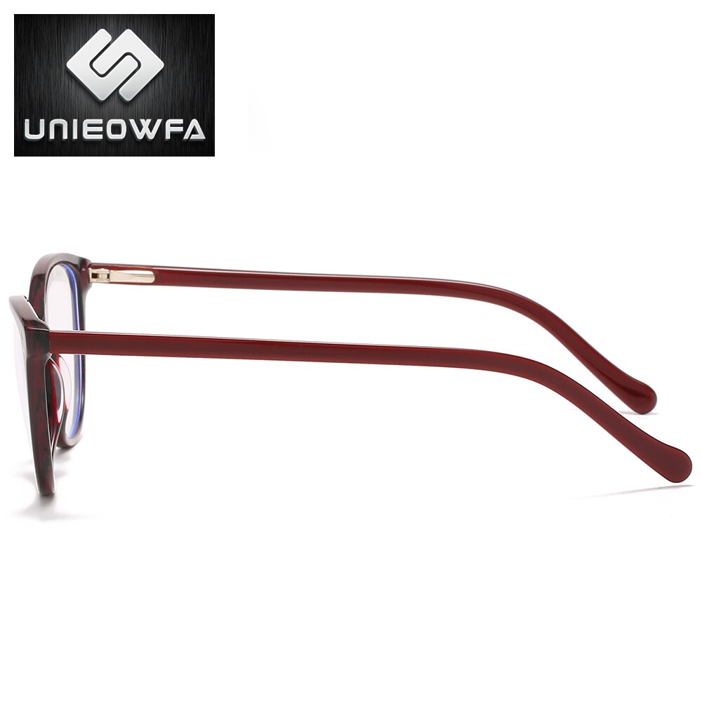 Red Acetate Retro Cat Eye Glasses Frame Women Opti... – Grandado