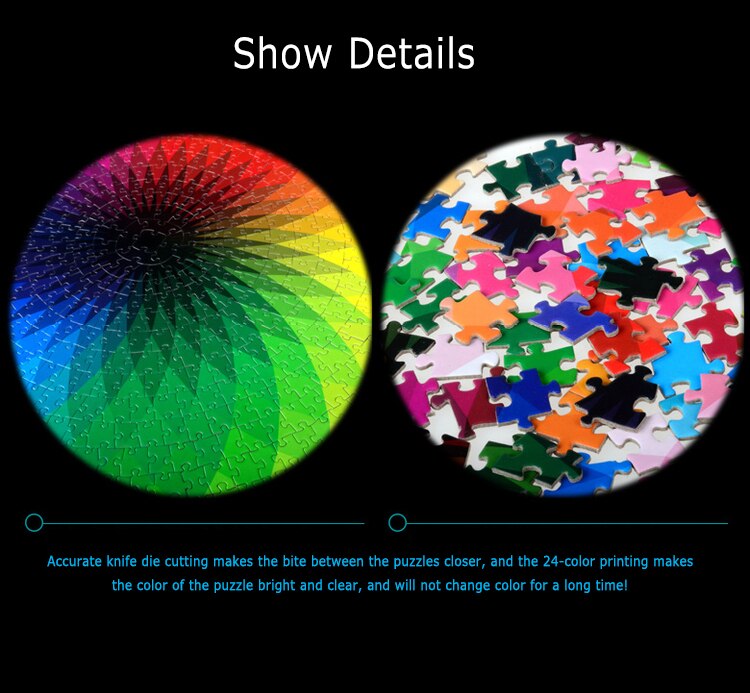 Geometric Puzzle Educational Toys 1000 Pieces/set ... – Grandado