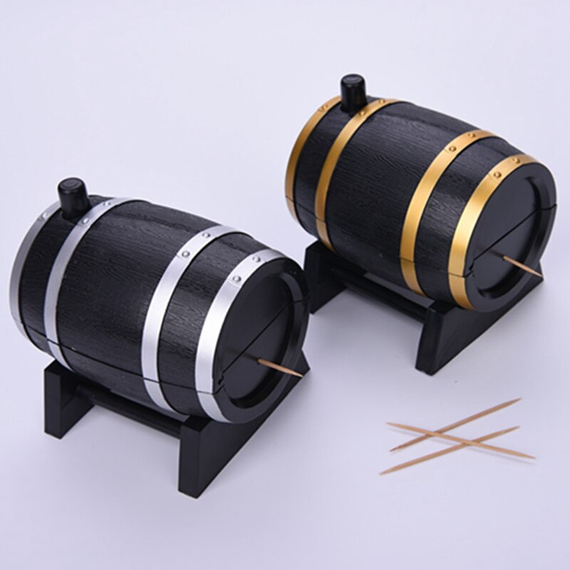 Automatic Wine Barrel Toothpick Holder Hand Pressi... – Grandado