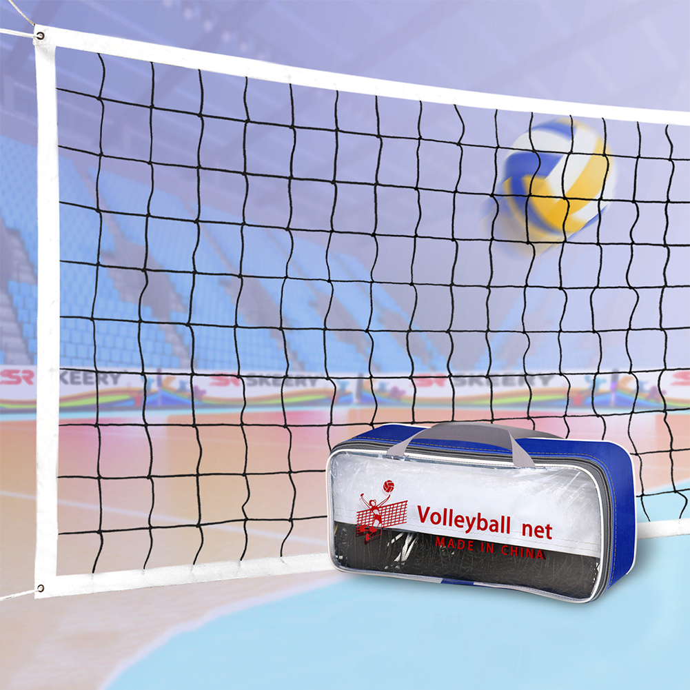 Portable Volleyball Net with Steel Cable Volleybal... – Grandado