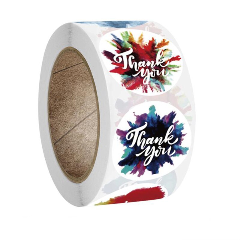 100PCS Rainbow Colors Thank You Sticker Labels Sea... – Vicedeal