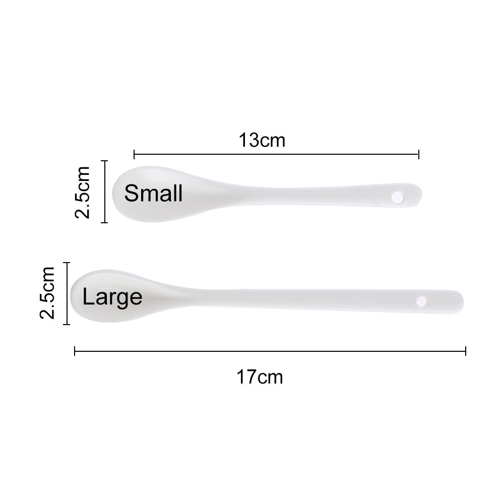 Multifunctional White Porcelain Spoons Mini Kitche... – Grandado