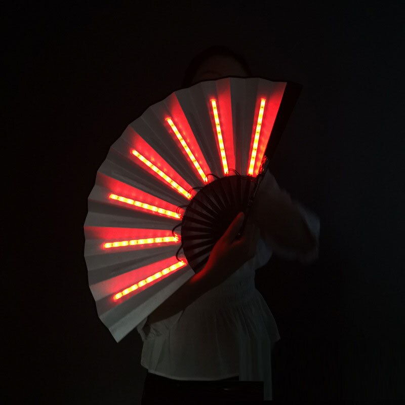 LED Fan Dance Lights Luminous Folding Fans Bar Sho... – Grandado