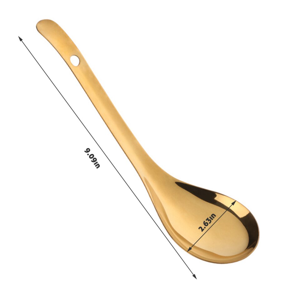 1Pc Rijst Opscheplepel 18/8 Rvs Servies Lange Hand... – Grandado