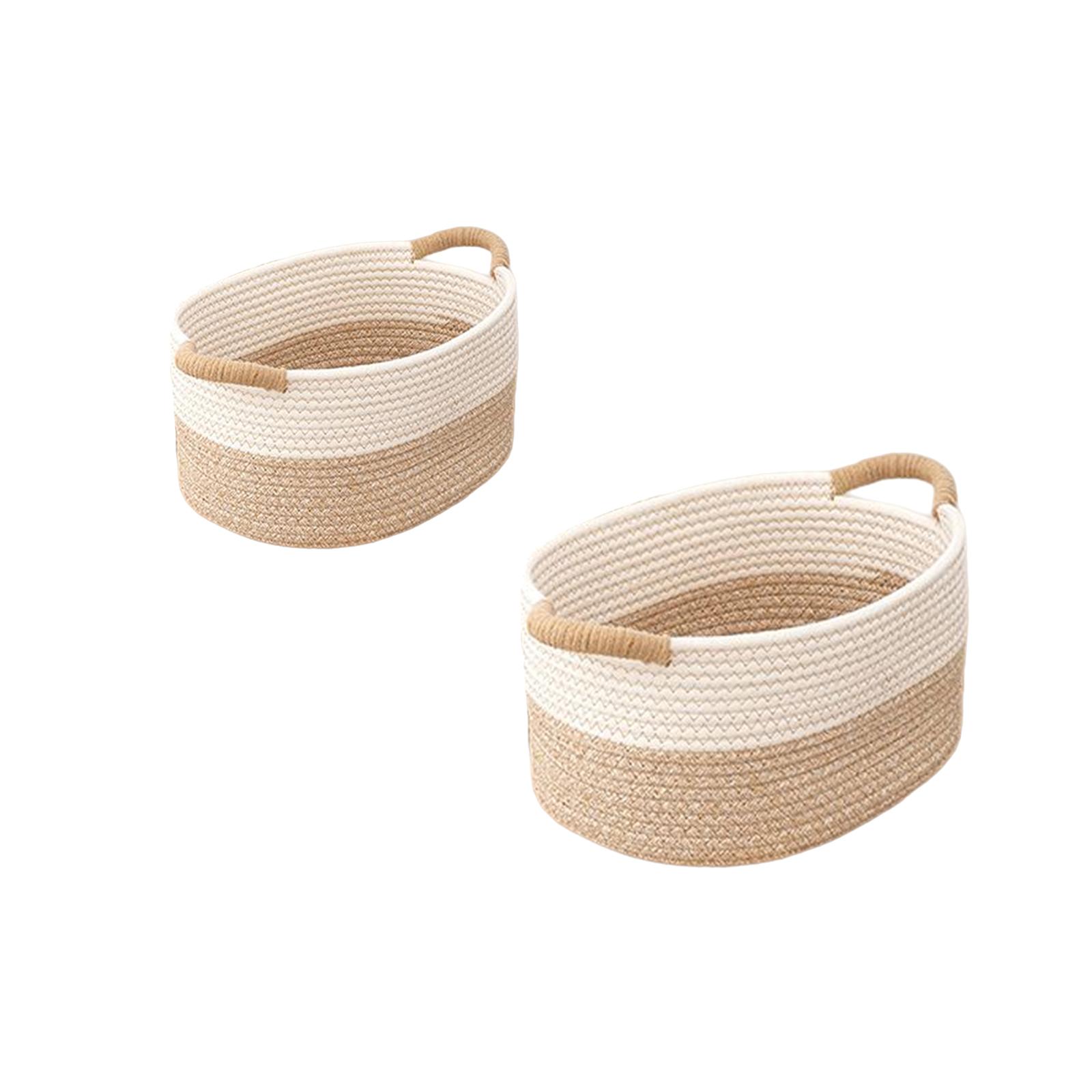 Cotton Rope Woven Baskets for Organizing Nordic Si... – Grandado