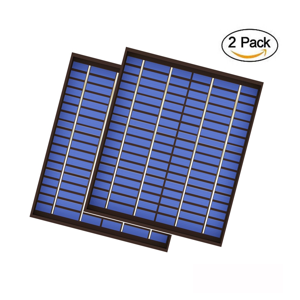 2pcs x 20Watt Solar Panel 18V 20W 1.1A Mini PET po... – Grandado