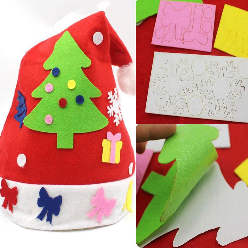 Year Cute Santa Snowman Reindeer Kids Non-woven DI... – Grandado