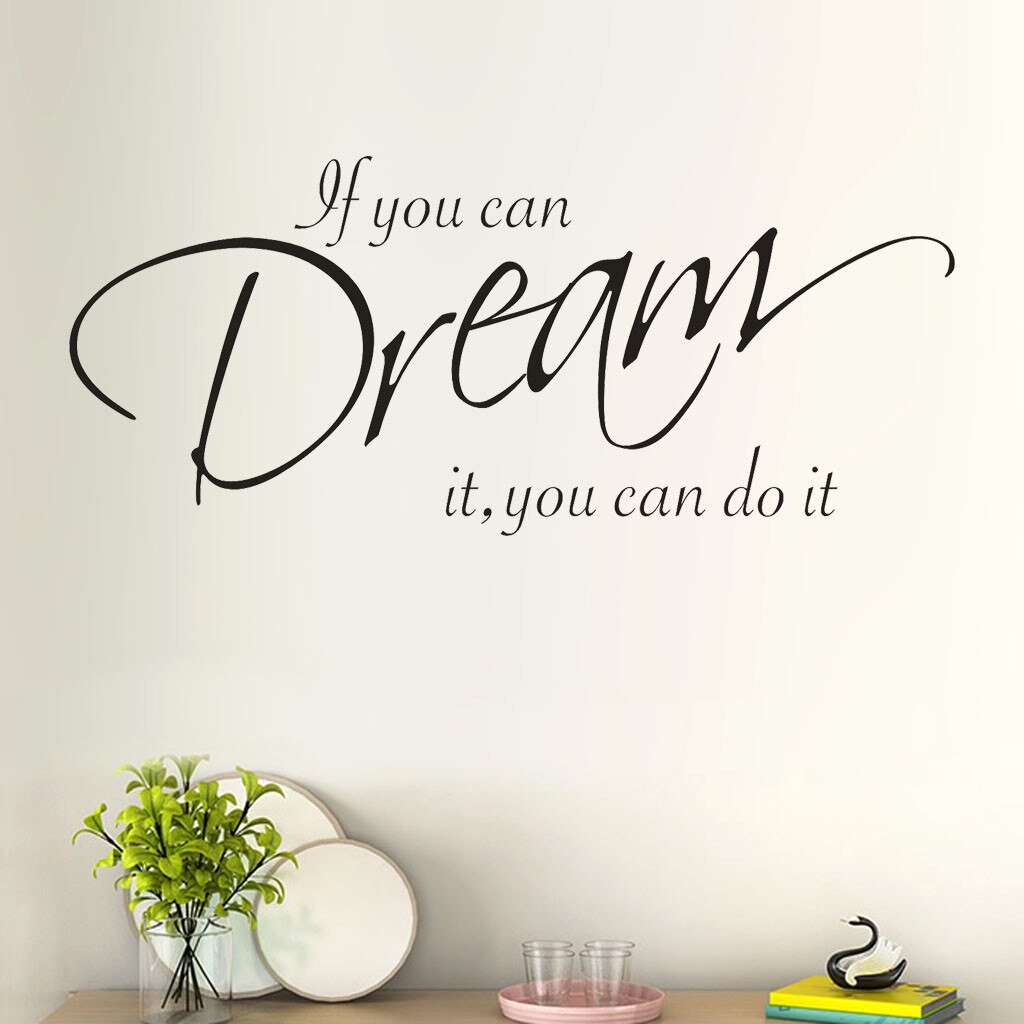 Mobile Wall Stickers Letter If You Can Dream It Yo... – Grandado