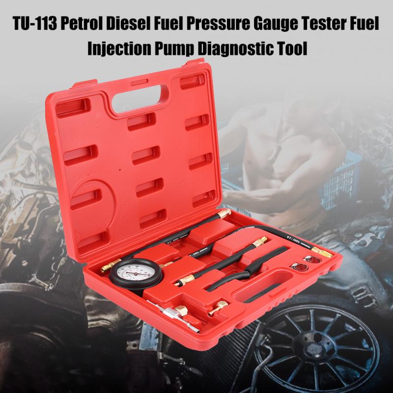 Petrol Diesel Fuel Pressure Gauge Tester Fuel Inje... – Vicedeal