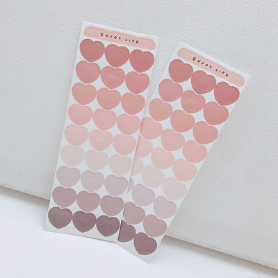 Cute Ins Gradient Love Heart Stickers Scrapbooking... – Grandado