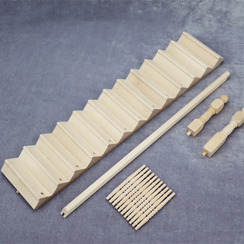 Dollhouse Miniatures,1/12 Wooden Stair Stringer St... – Grandado