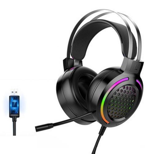 Hollow RGB Light Wired Headphone Heavy Bass Headse... – Vicedeal