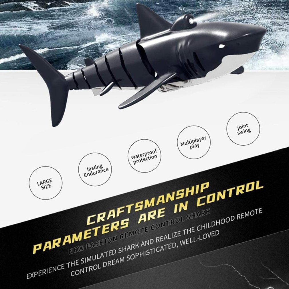 Electric Remote Control Shark With Charging Launch... – Grandado