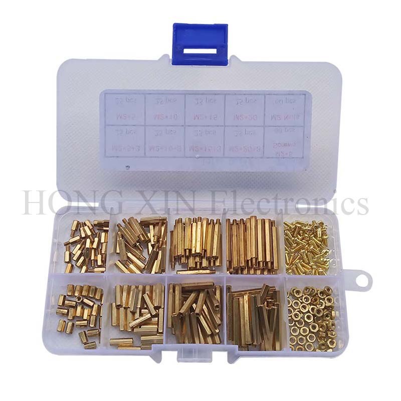 320 Stks/set M2 Brass Hex Standoff Moer Schroef As... – Grandado