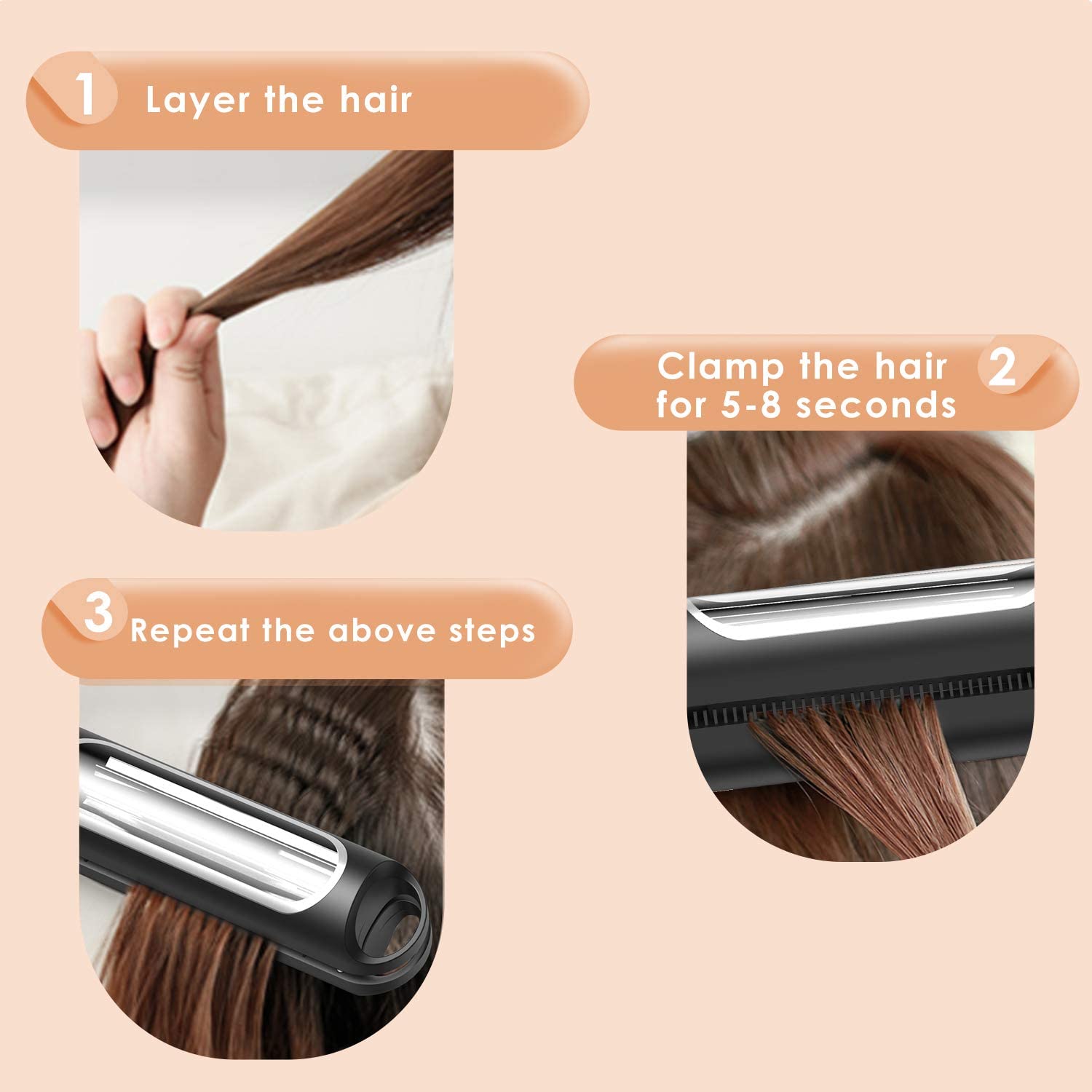 Automatic Hair Curler Corn Clip Board Corrugated F... – Grandado