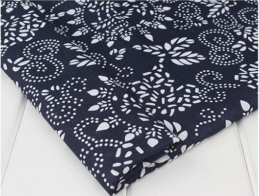 1 meter retro nationale stijl katoenen blauwe cali... – Vicedeal