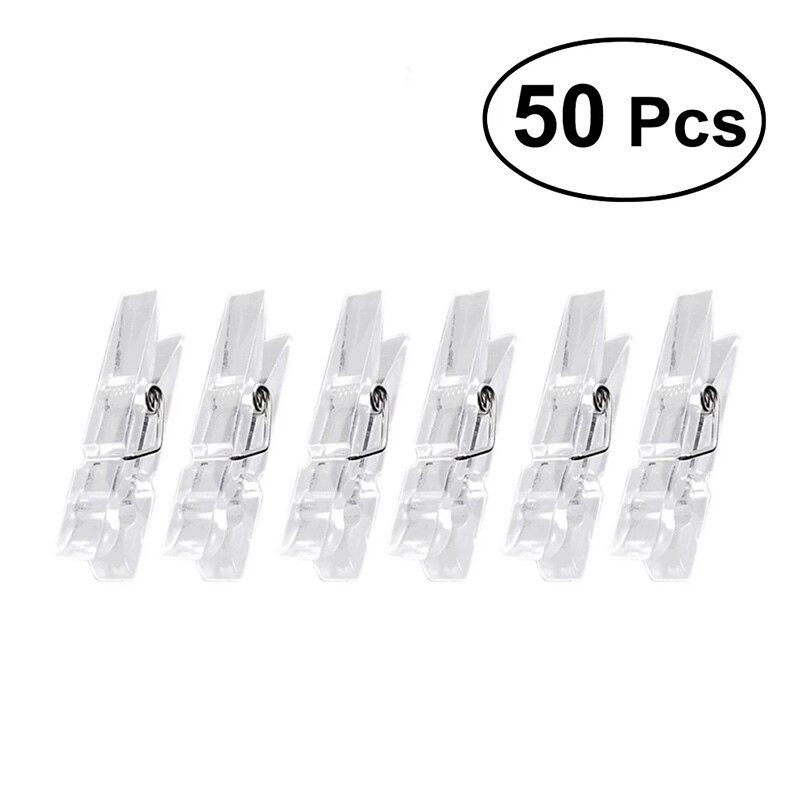 50Pcs Portable Photo Clips Plastic Mini Spring Cle... – Grandado