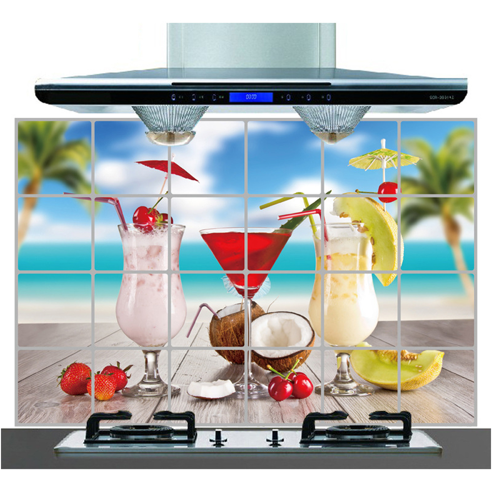 Wall Sticker Kitchen Aluminum Foil Waterproof Fire... – Grandado