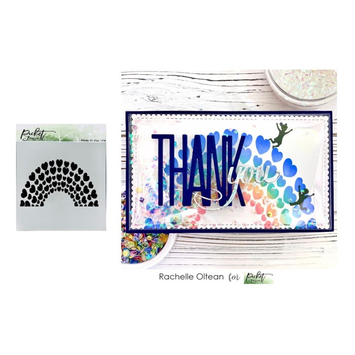 Rainbow Of Hearts Metal Cutting Stencil Scrapbook ... – Vicedeal