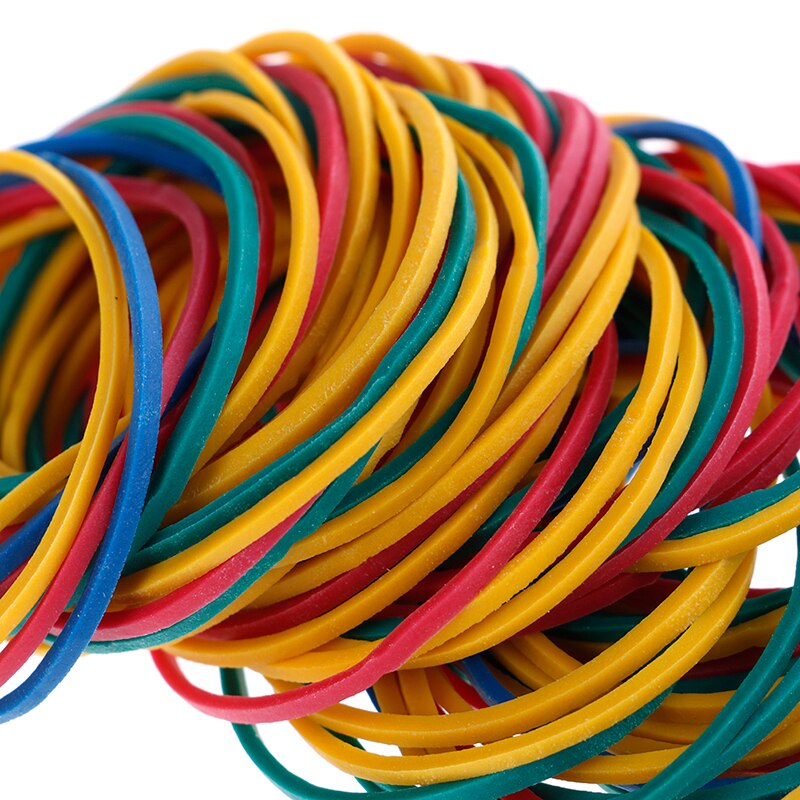 100pcs Elastic Assorted Braiding Bands magic trick... – Grandado