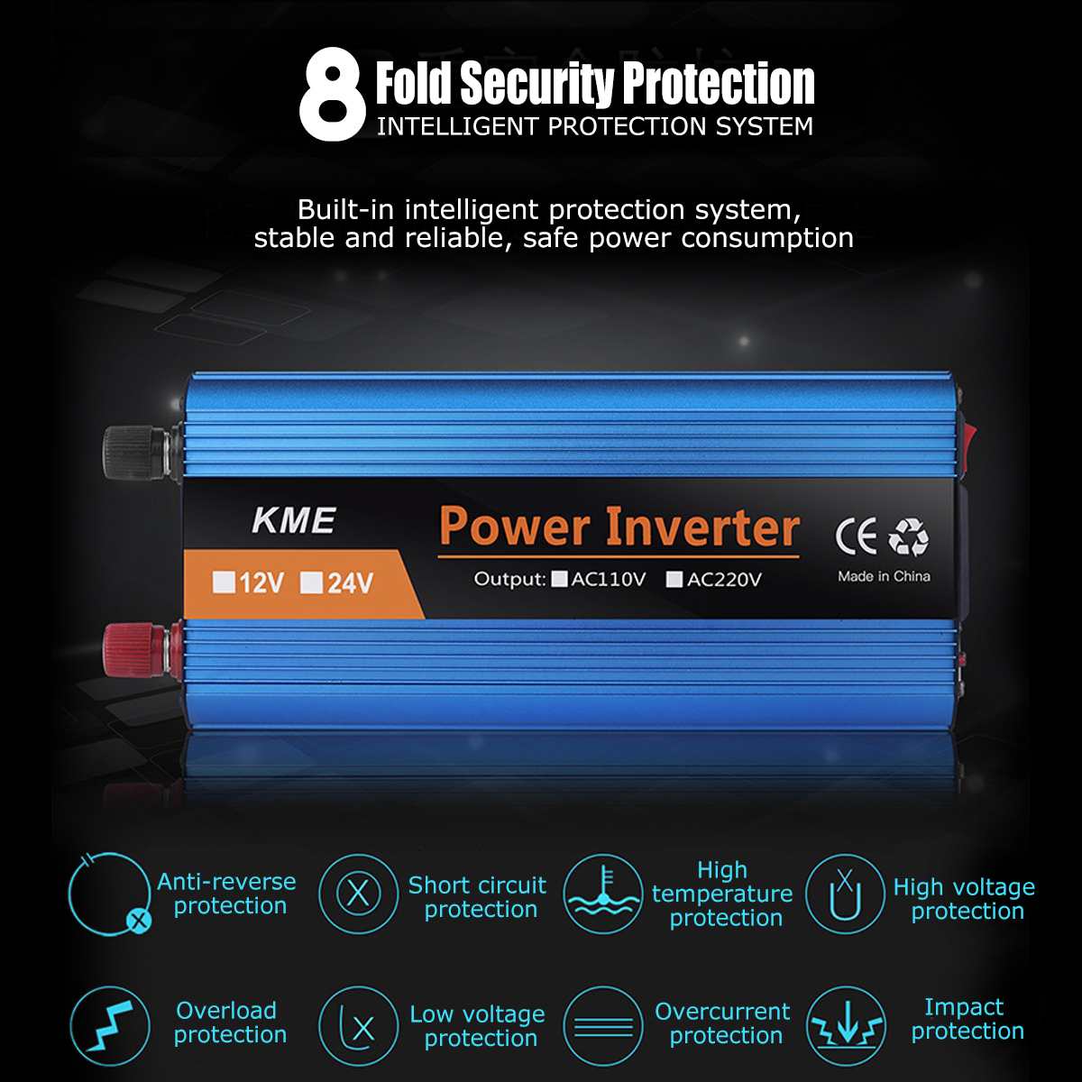 Solar Power Inverter 12 24v 220v 6000w Peak Car In Vicedeal