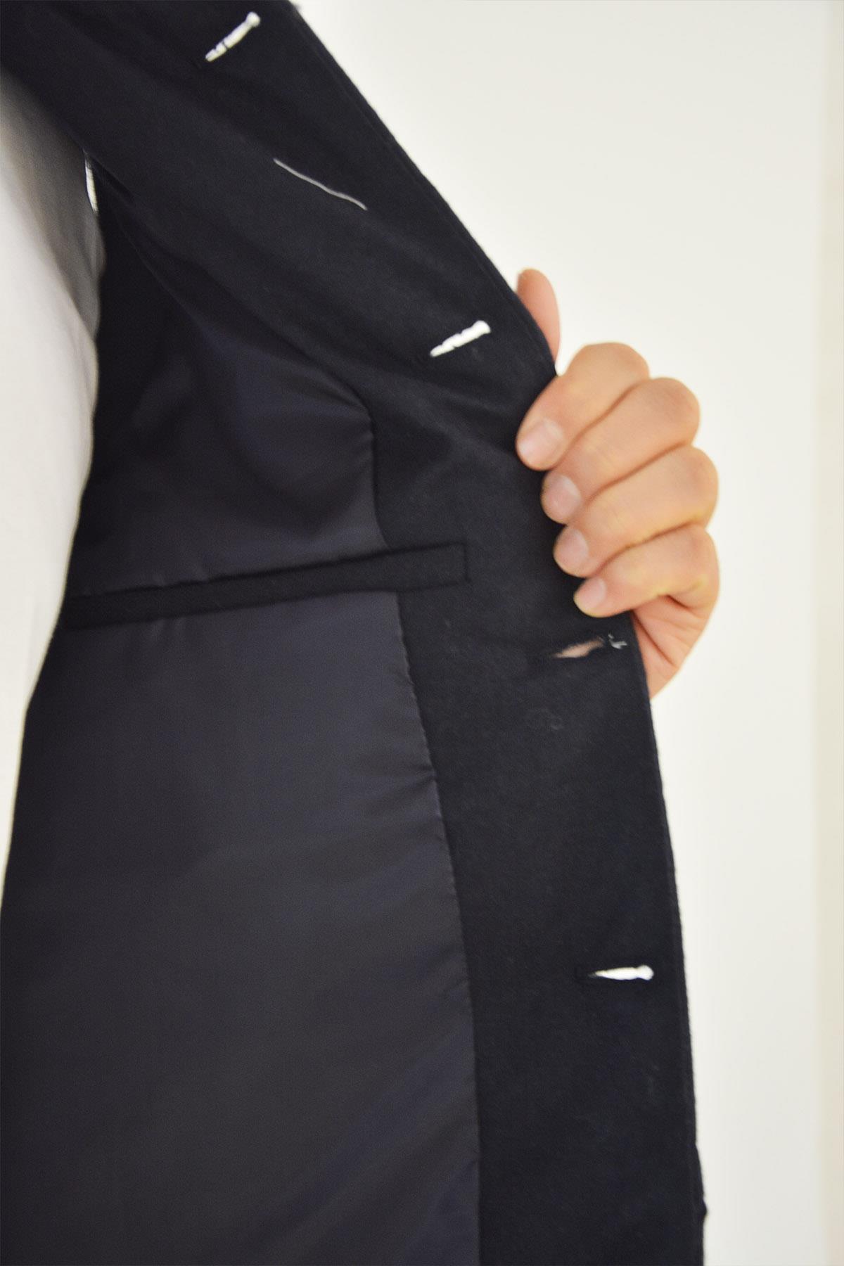 Inflatable Wool Navy Blue Men 'S Vest – Grandado