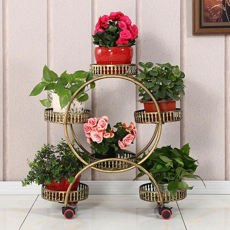 600 Flower stand wrought iron multi-layer flower s... – Vicedeal