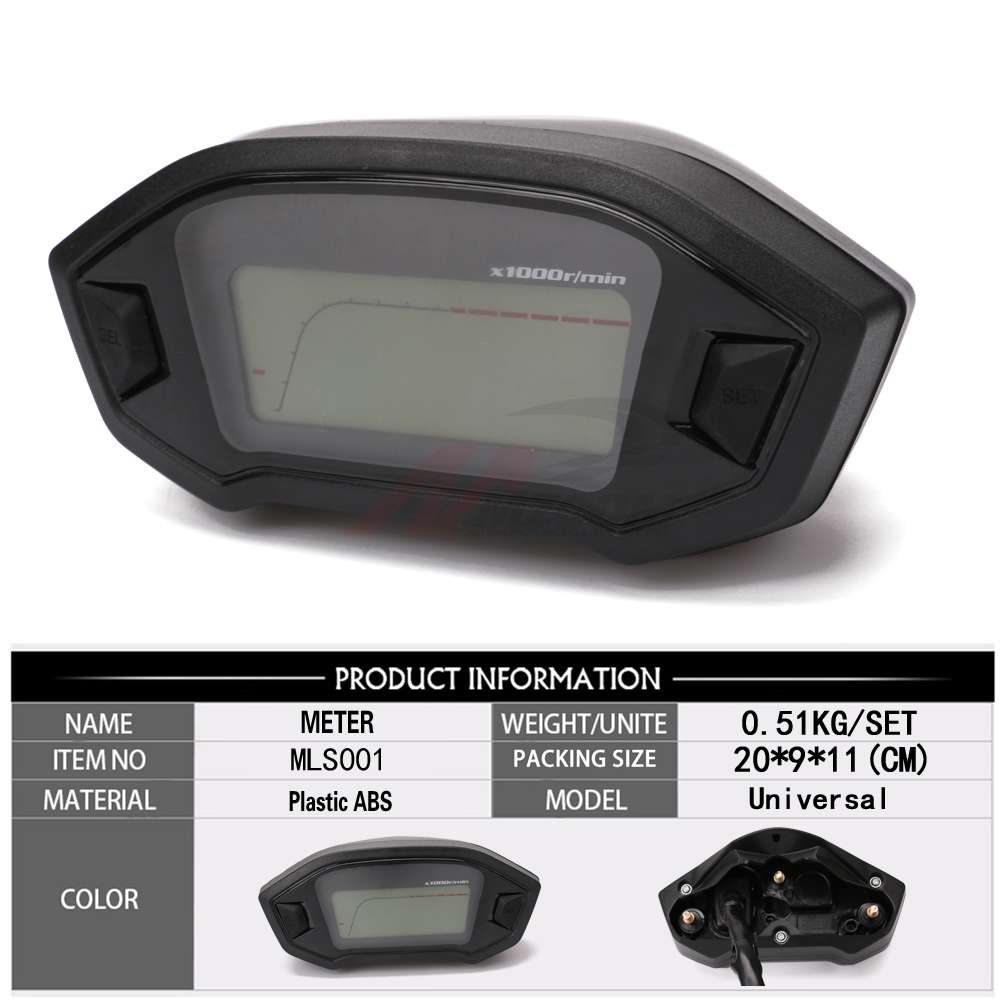 Universal Tachometer ATV Motorcycle LCD Digital Sp... – Grandado