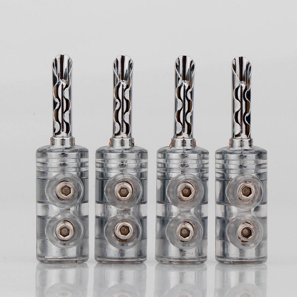 Weiduka BA1475R Rhodium plated BFA banana connecto... – Grandado