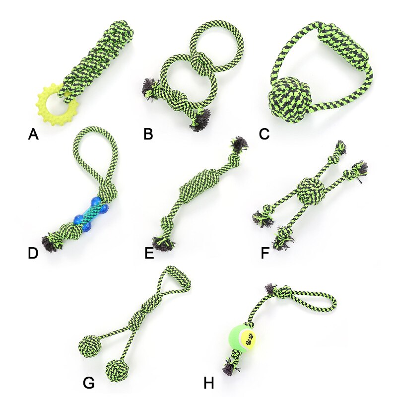 Pet Dogs Teeth Clean Puppy Cotton Chew Rope Knot P... – Vicedeal