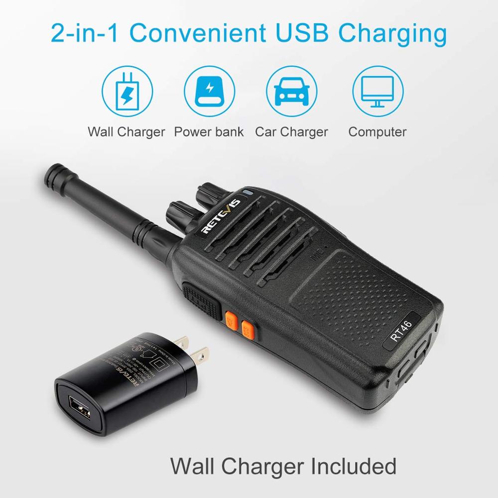 Retevis RT46 Lizenz-freies Walkie Talkie FRS VOX M... – Grandado