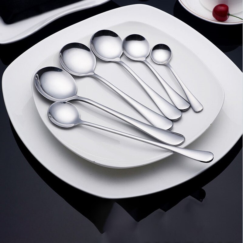 Stainless Steel Soup /Ice/Coffee/Round Spoon Hotel... – Vicedeal