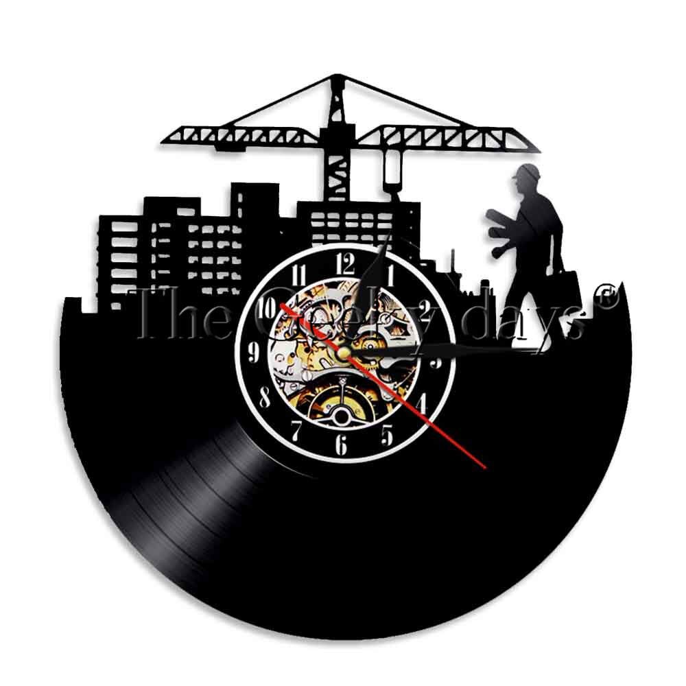 Engineer Srchitecture Wall Clock Architect Vinyl R... – Grandado