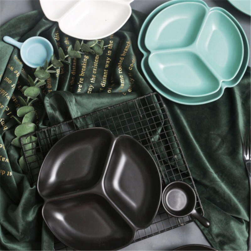 Solid nordisk keramisk tallerken kort mat porcelæn... – Grandado