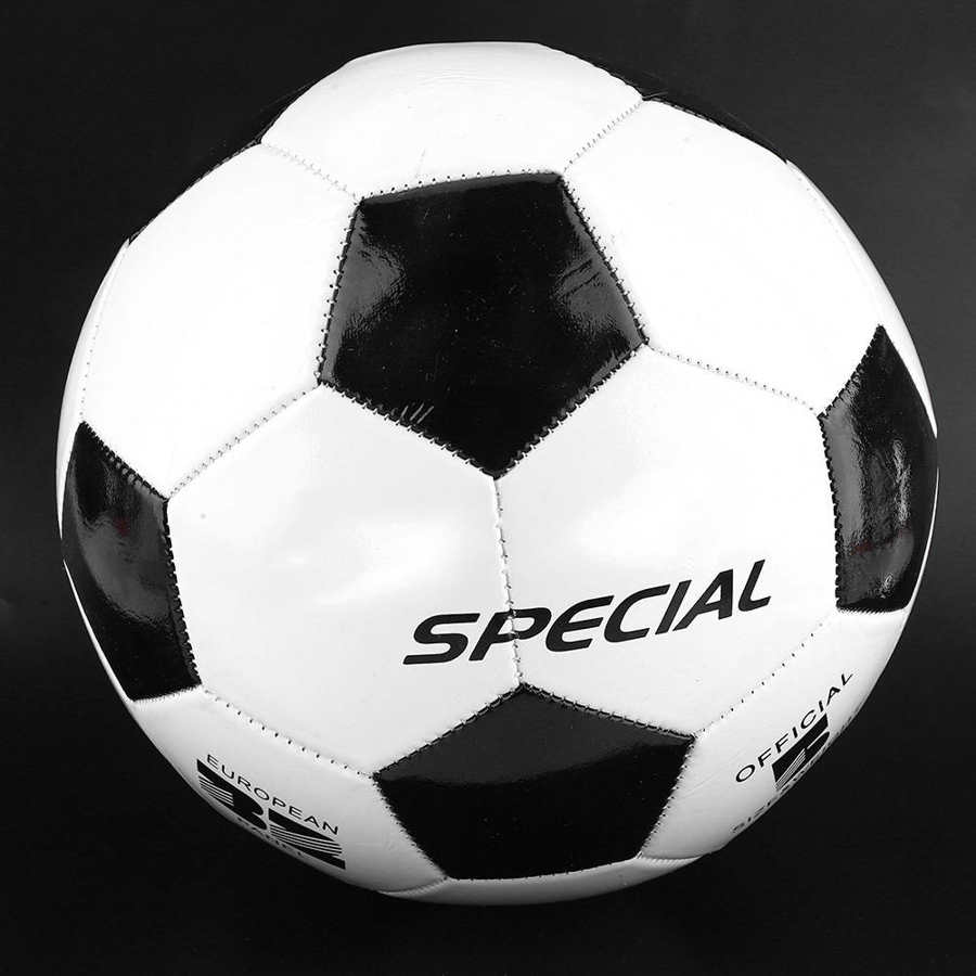 Soccer Ball Standard Size 5 Black White Football S... – Grandado