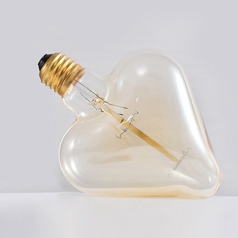 4 stücke Herz bilden Neue Stil SchöNe Edison-birne... – Grandado