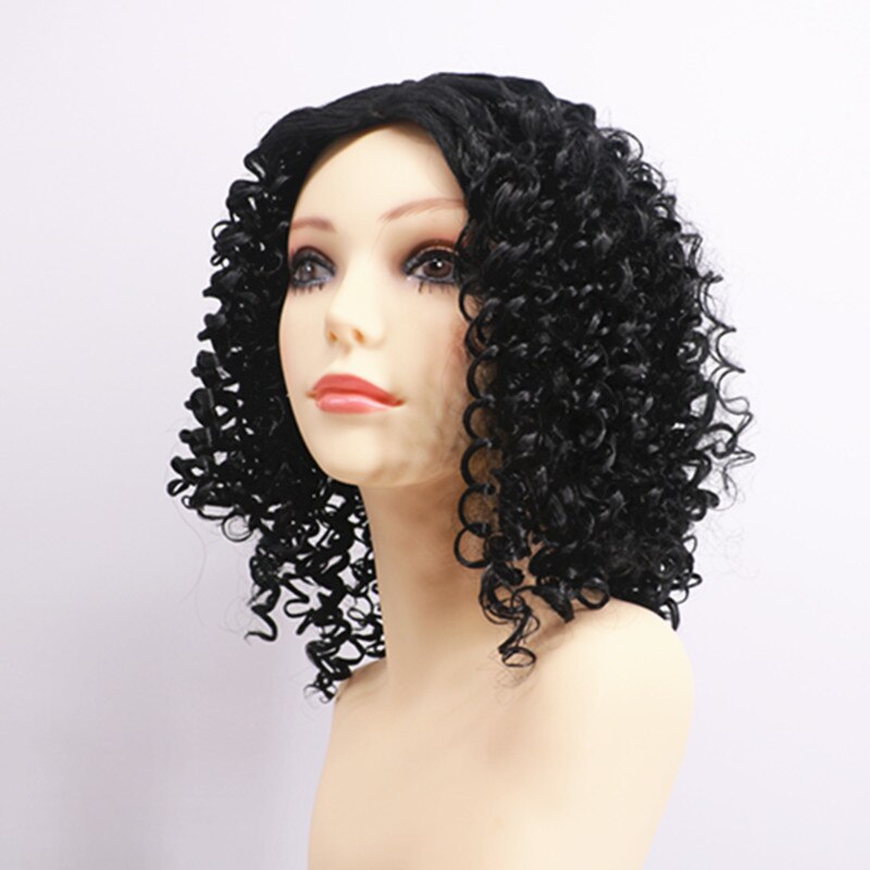 Black African Women's Wig Small Curly Hair Tube Wr... – Grandado