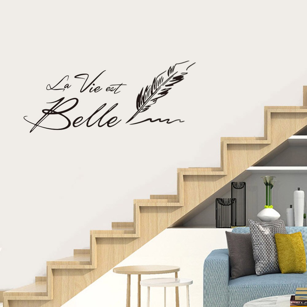 Wall Sticker French Quotes Vinyl Carving Removable... – Vicedeal